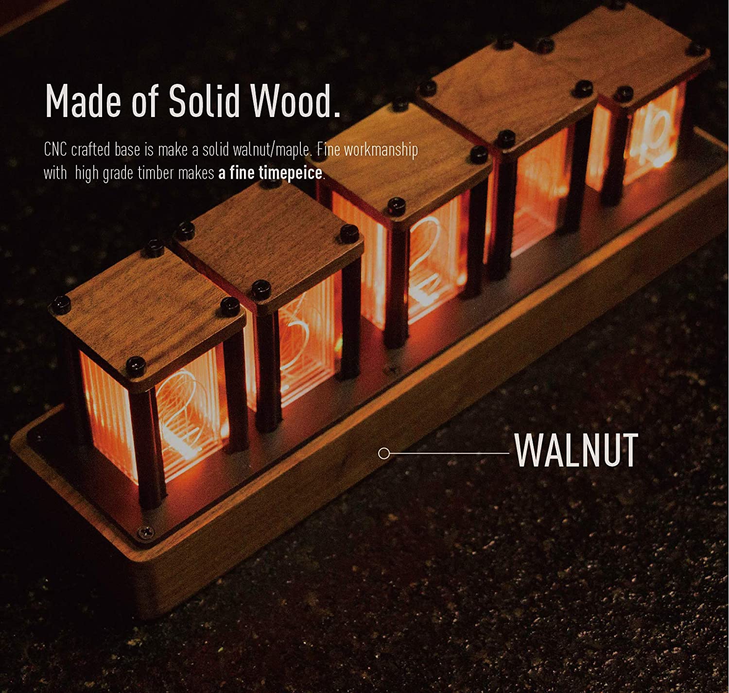 Tube Shaped Nixie Clock– ClocTeck